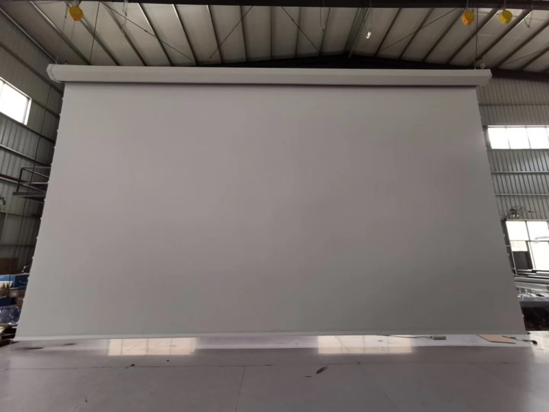 Automatic 10 meter stage motorized screen - Buy large motorized screen ...