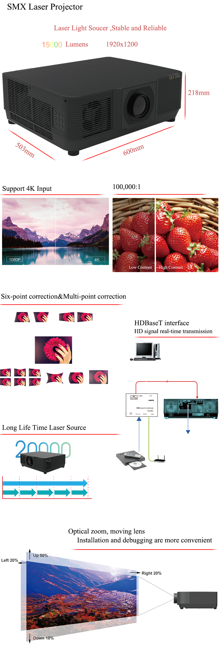 3D Projection Mapping Projector, High Lumen Outdoor Projector, 3LCD ...