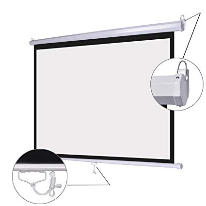 120''*120‘’ Manual Projection screen -Rollup or pull down projection ...