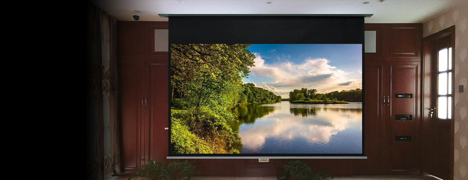 Tab Tension Motorized Projection Screen Electric Projector Screen - Buy ...